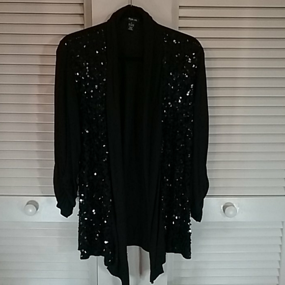 Style & Co. | Tops | Sequined Open Front Cover | Poshmark